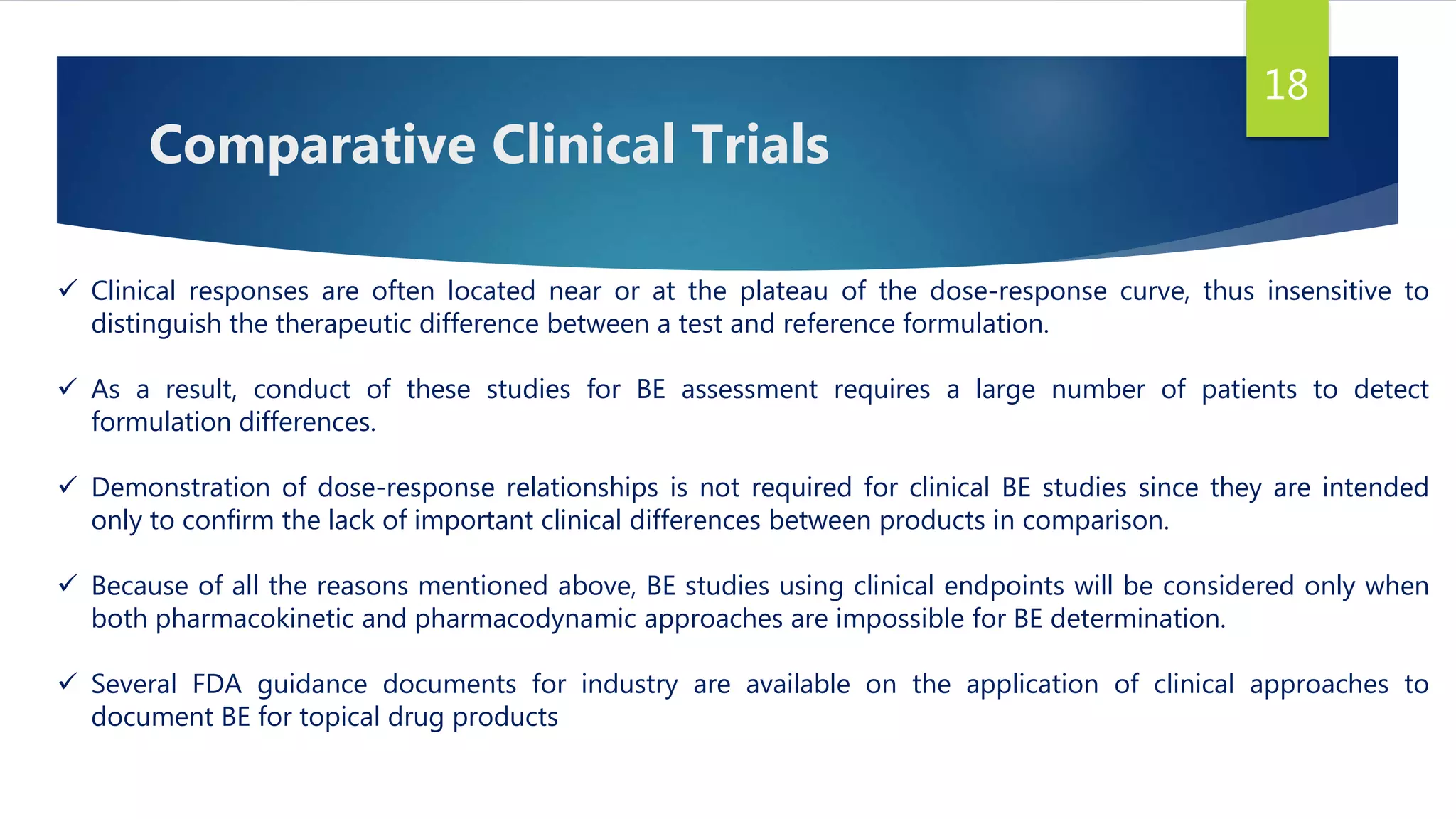 Bioequivalence studies ( Evaluation and Study design) | PPTX