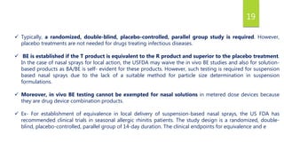 Bioequivalence studies ( Evaluation and Study design) | PPTX