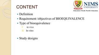 BIOEQUIVALENCE STUDIES.pptx