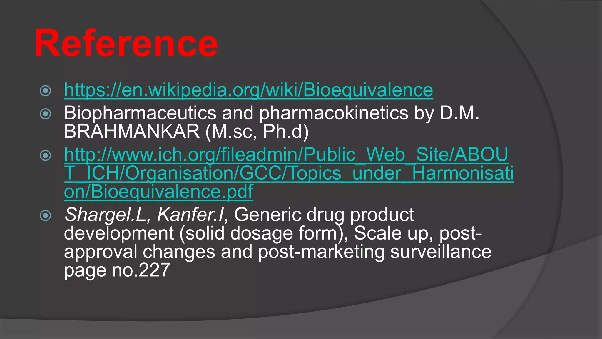 Bioequivalence and drug product assessment | PPTX