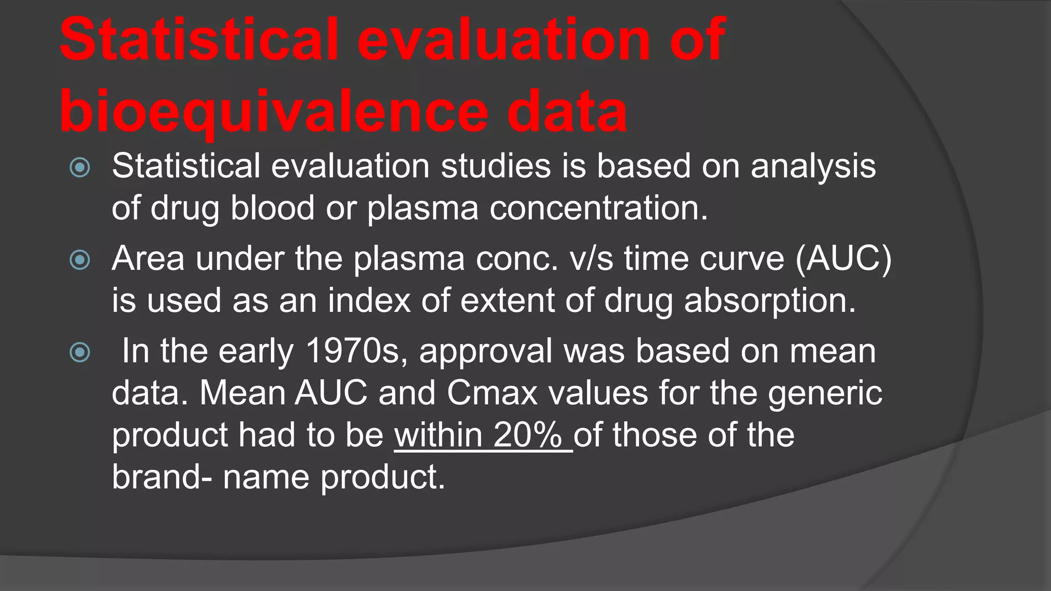 Bioequivalence And Drug Product Assessment Pptx