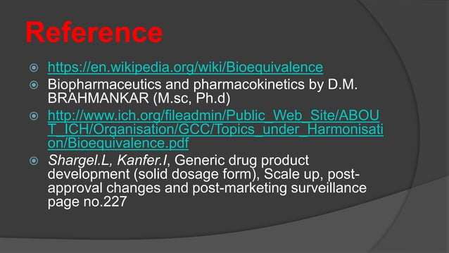 Bioequivalence and drug product assessment | PPTX | Pharmaceutical Industry | Industries