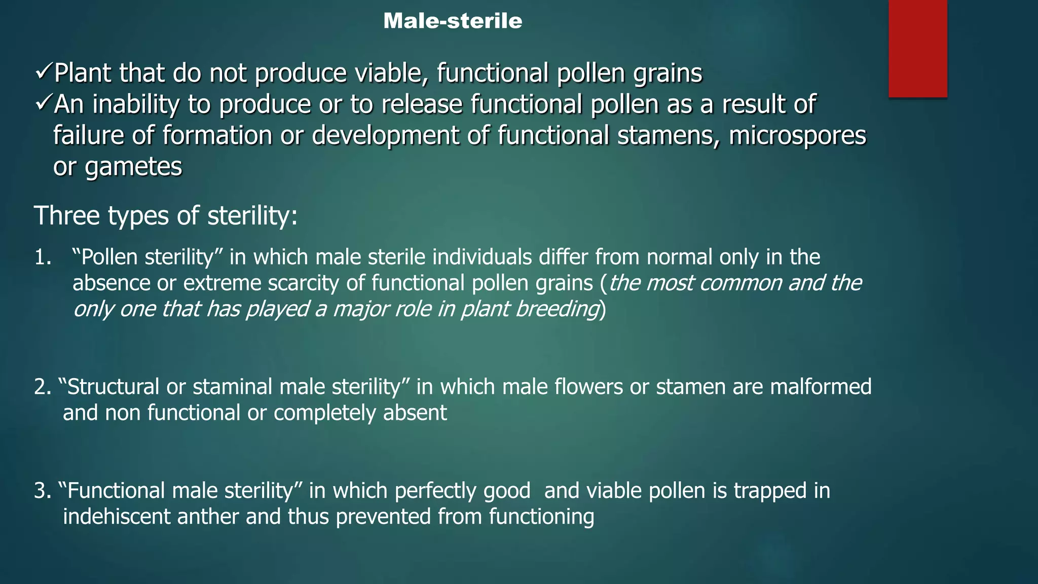 Bioetcnology applications in male sterility and hybrid production | PPTX