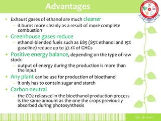 bioethanol production from sugarcane waste | PPTX