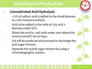 bioethanol production from sugarcane waste | PPTX