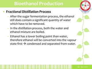 bioethanol production from sugarcane waste | PPTX