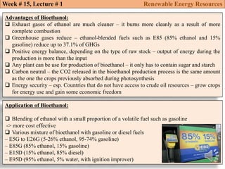 Bioethanol biofuel renewable energy resources | PPT