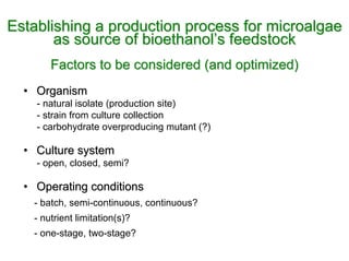 Bioethanol from microalgae | PDF