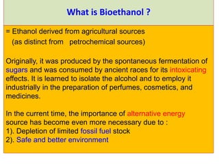 Bio-ethanol ppt Rajesh Kumar Kushwaha | PPT