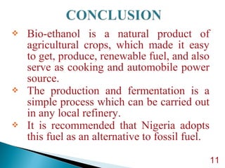 Bioethanol production | PPT