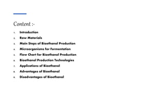 Bioethanol Production | PPTX
