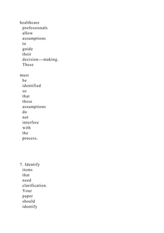 Bioethical Decision Making Model 1..docx