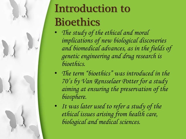 Bioethical issues in nursing | PPTX