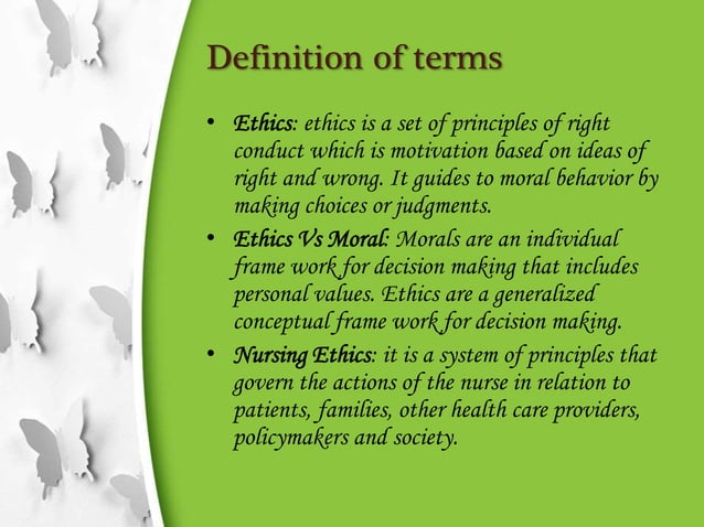 Bioethical issues in nursing | PPTX