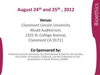 Bioethics - Religious & Spiritual Approaches -1 | PPT