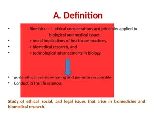 Positive and Negative Effects of Bioethics | PPTX