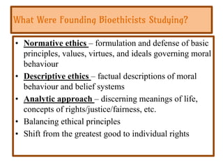 Bioethics in clinical research | PPTX