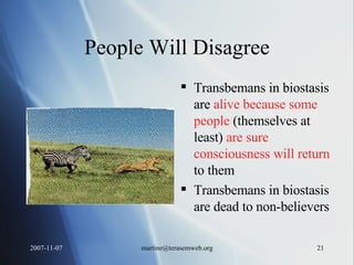 Bioethics of Biostasis | PPT