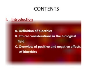 Bioethics - Positive and negative effects.pdf