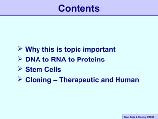 Bioethics, Stem Cells & Cloning | PPT