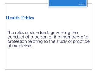 Bioethics and Biosafety | PPTX