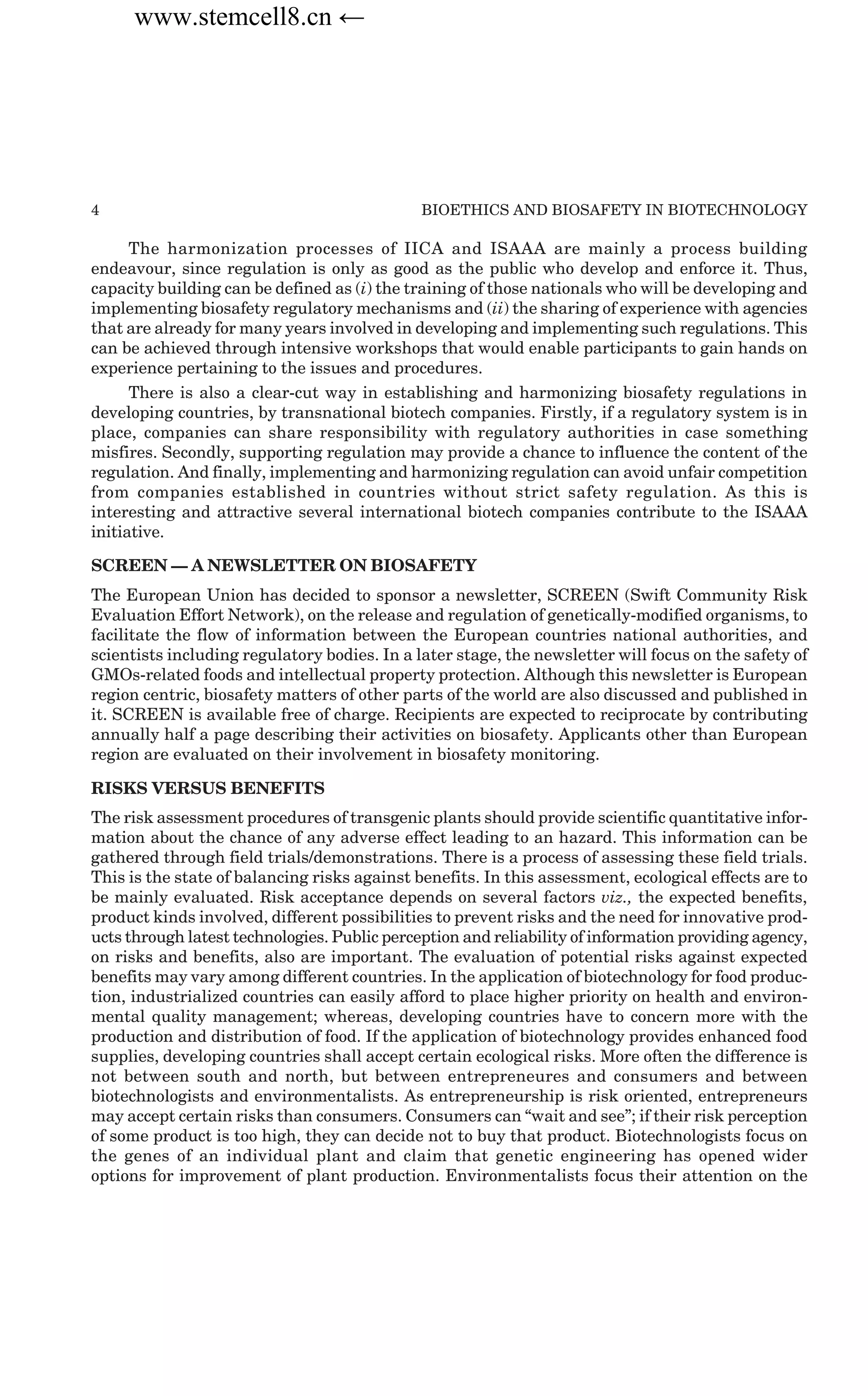 Bioethics and biosafety in biotechnology | PDF