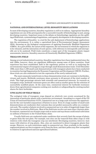 Bioethics and biosafety in biotechnology | PDF