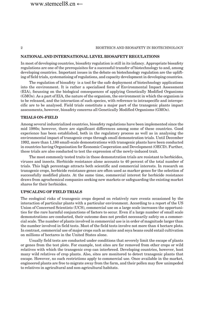 Bioethics and biosafety in biotechnology | PDF