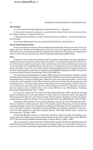 Bioethics and biosafety in biotechnology | PDF