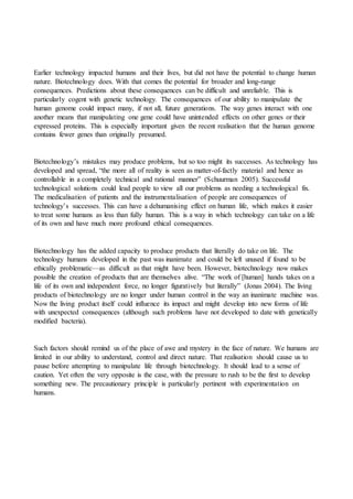 Bioethics and Biotechnology | DOCX