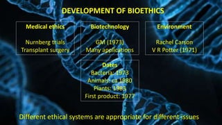 Bioethics and plant science | PPTX
