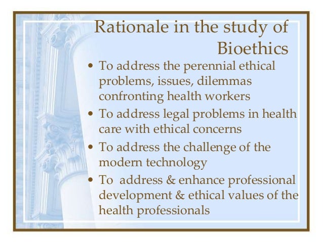 Bioethics defined