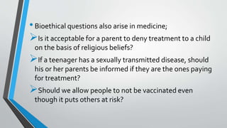 BIOETHICS AND GUIDELINES IN BIOTECHNOLOGY | PPTX