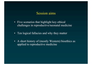 Bioethics of Women's Health - Introduction | PDF