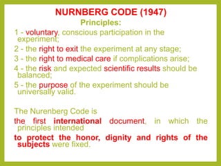 BIOETHICS LECTURE 1 emergence principles | PDF