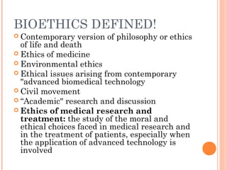 Bioethics | PPT