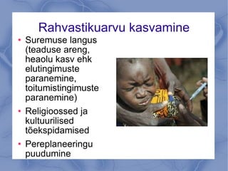 Rahvastiku juurdekasvu probleemid | PPT