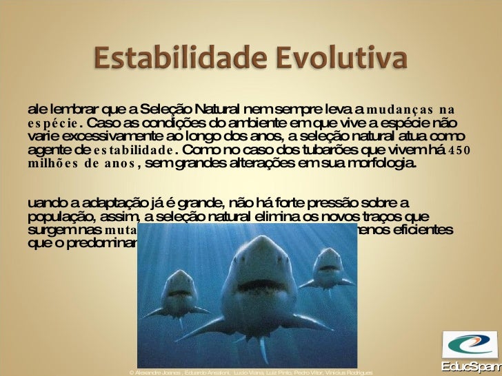 Educspam Evolucao E Selecao Natural