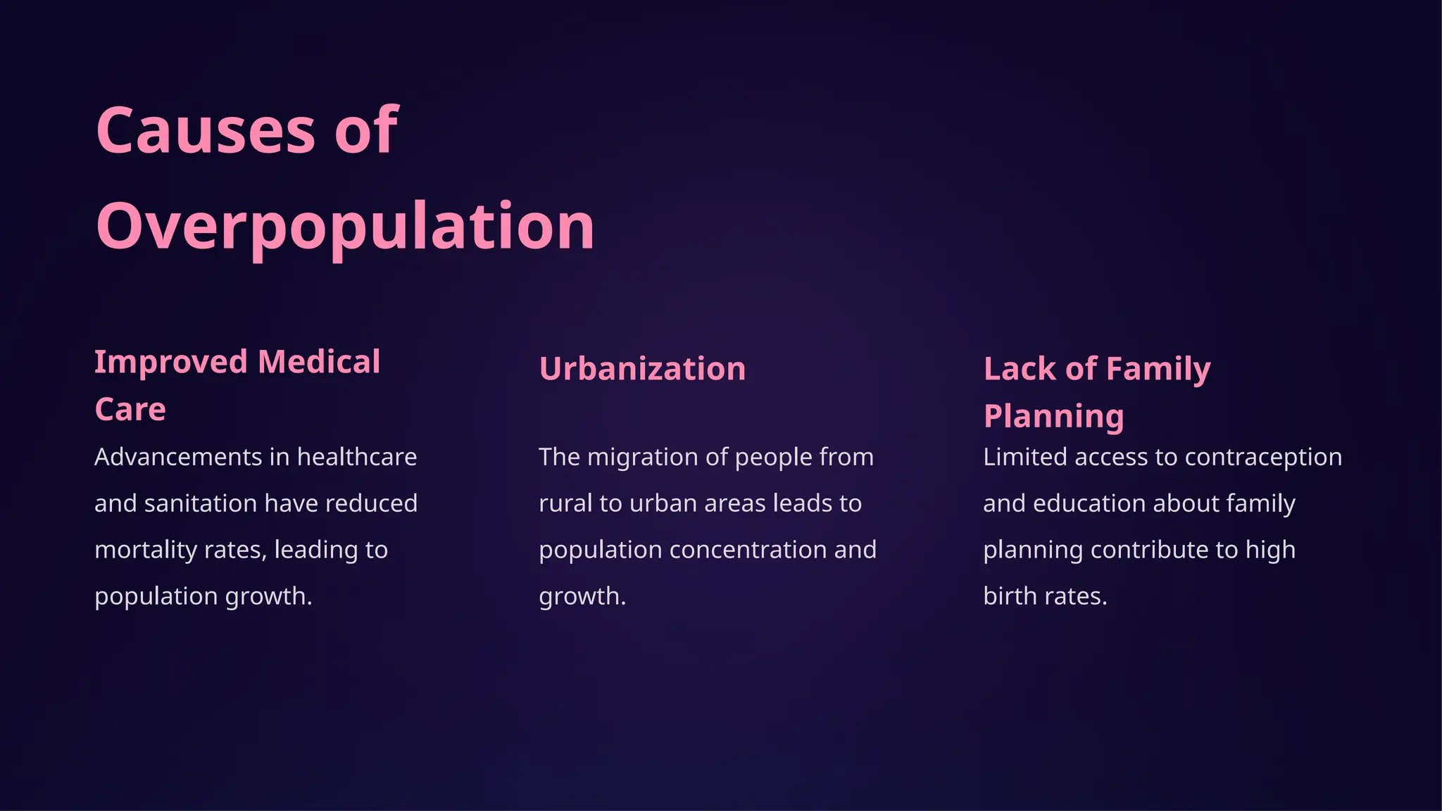 BIO EVS education THE PROBLEM OF OVER POPULATION AND ITS EFFECTS ON ...
