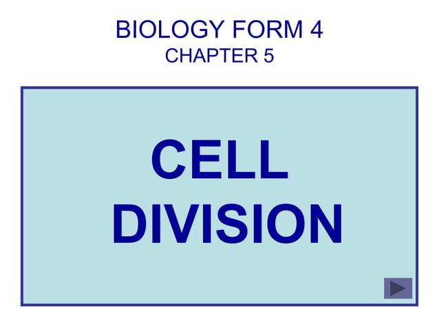 Bio f4 chap_5_cell_division | PPT