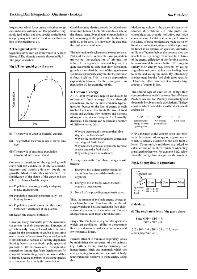Biofactsheet ecologydataquestions | PDF