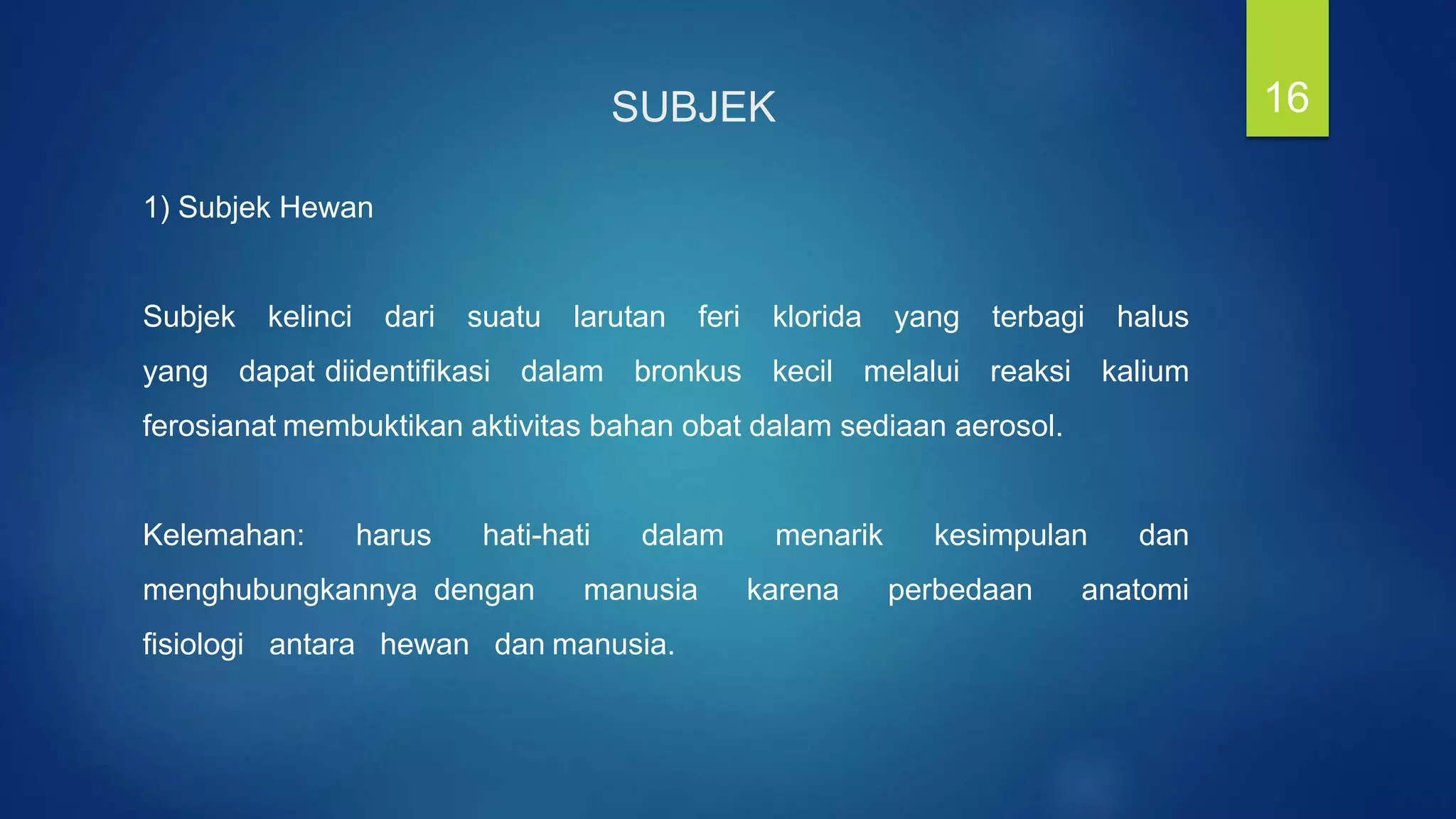 Biofarmasetika Materi Sediaan Inhalasi | PPTX