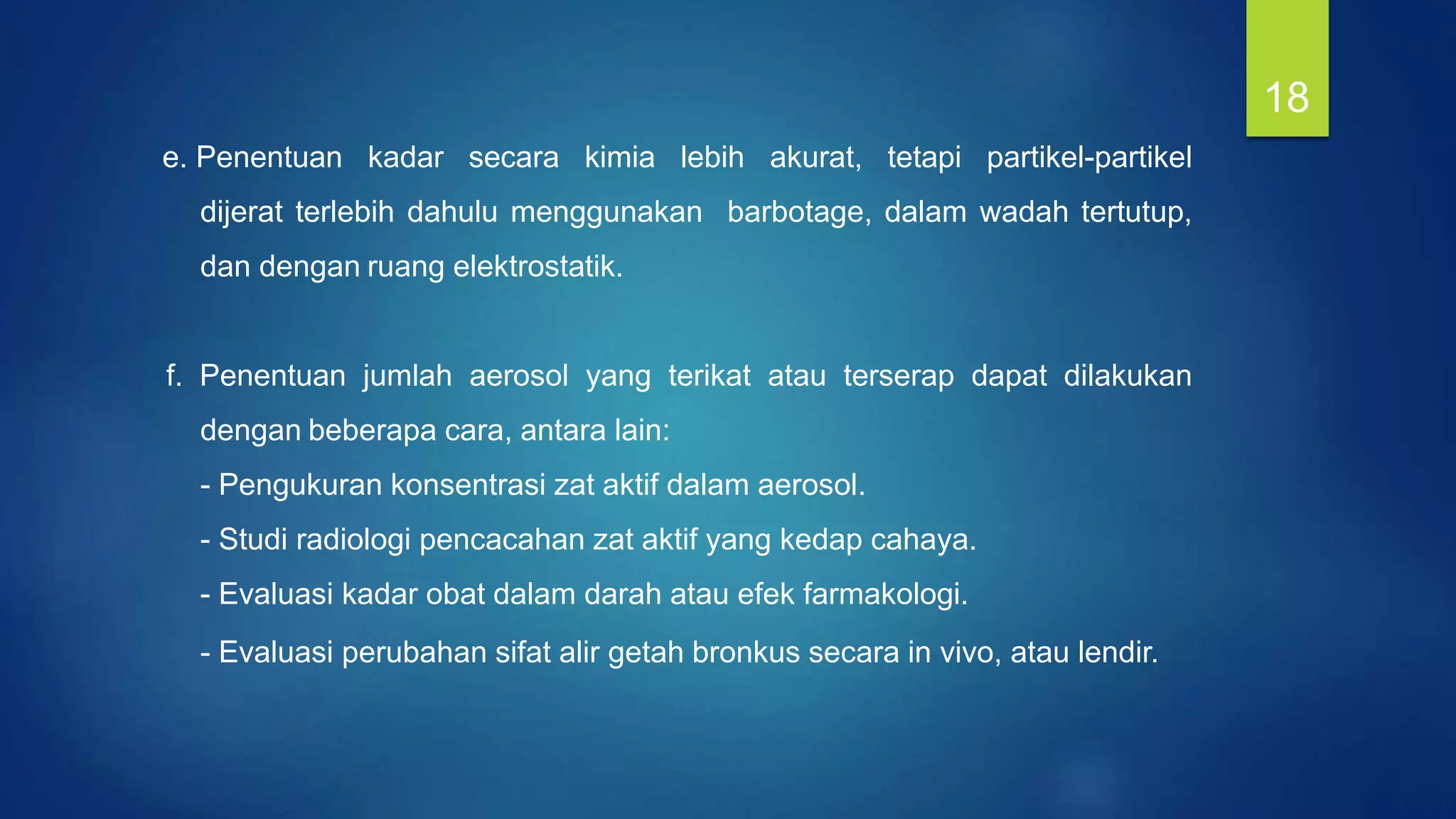 Biofarmasetika Materi Sediaan Inhalasi | PPTX