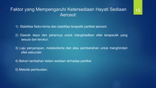 Biofarmasetika Materi Sediaan Inhalasi | PPTX