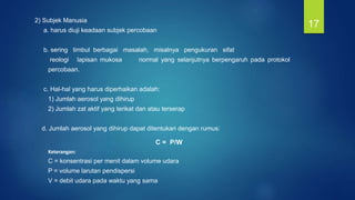 Biofarmasetika Materi Sediaan Inhalasi | PPTX