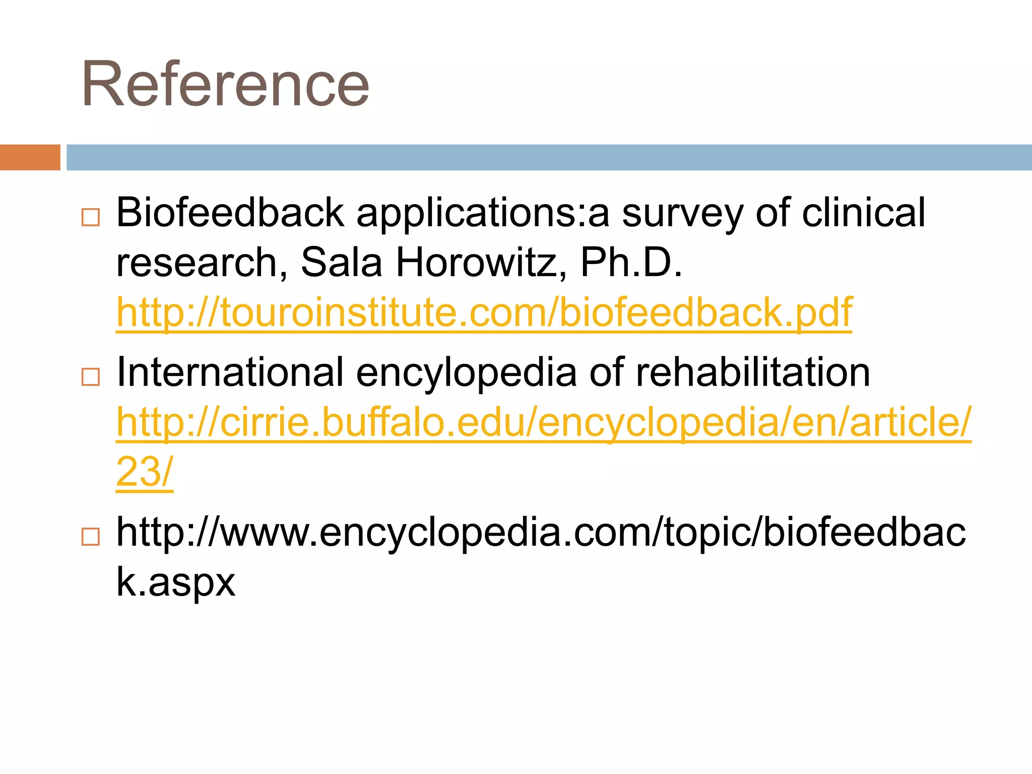 Biofeedback | PPTX