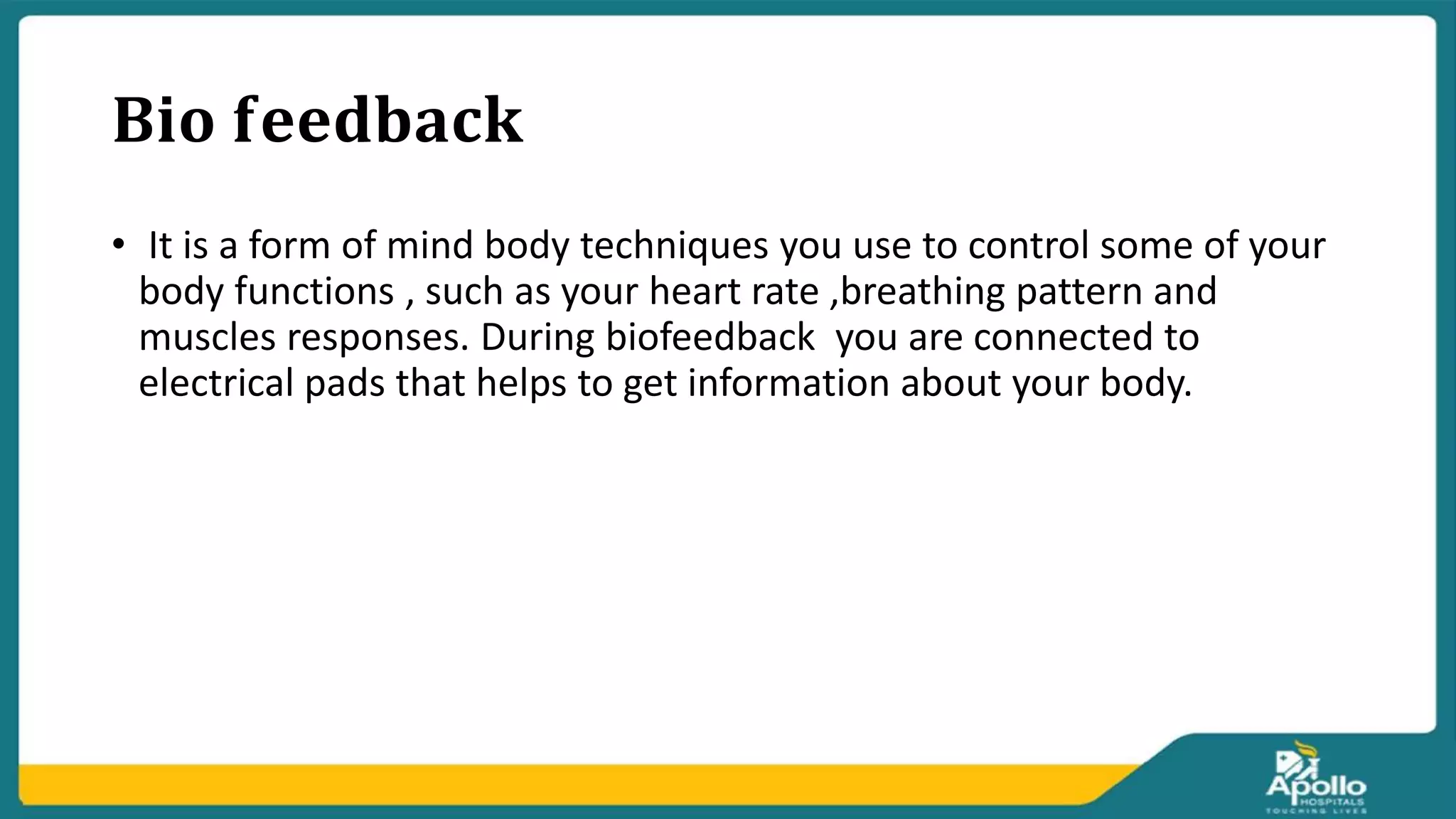 biofeedback.pptx | Brain and Nervous System Disorders | Diseases and ...