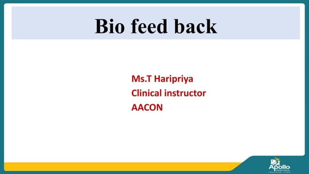 biofeedback.pptx | Brain and Nervous System Disorders | Diseases and Conditions
