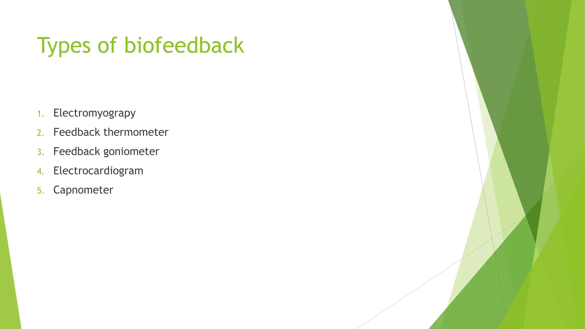 BIOFEEDBACK. Notes for physiotherapy students | PPTX