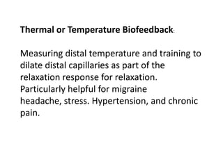 Biofeedback and headaches | PPTX